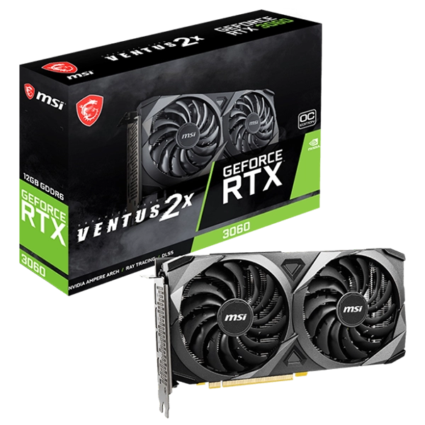 MSI GEFORCE RTX 3060 VENTUS 2X 12G OC GRAPHICS CARD